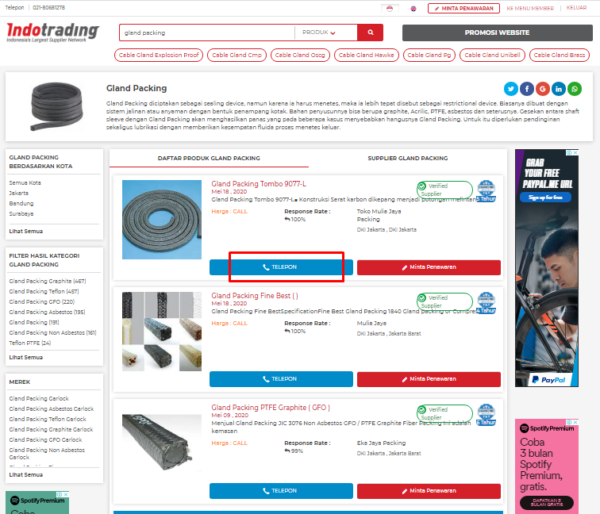 Cara Menghubungi Premium Supplier Indotrading - Support Indotrading